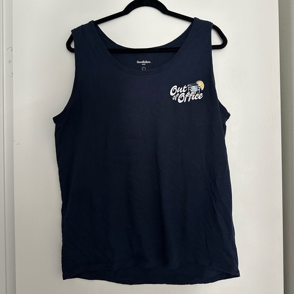 Goodfellow & Co | Shirts | Goodfellow Navy Out Of Office Tank In Large ...